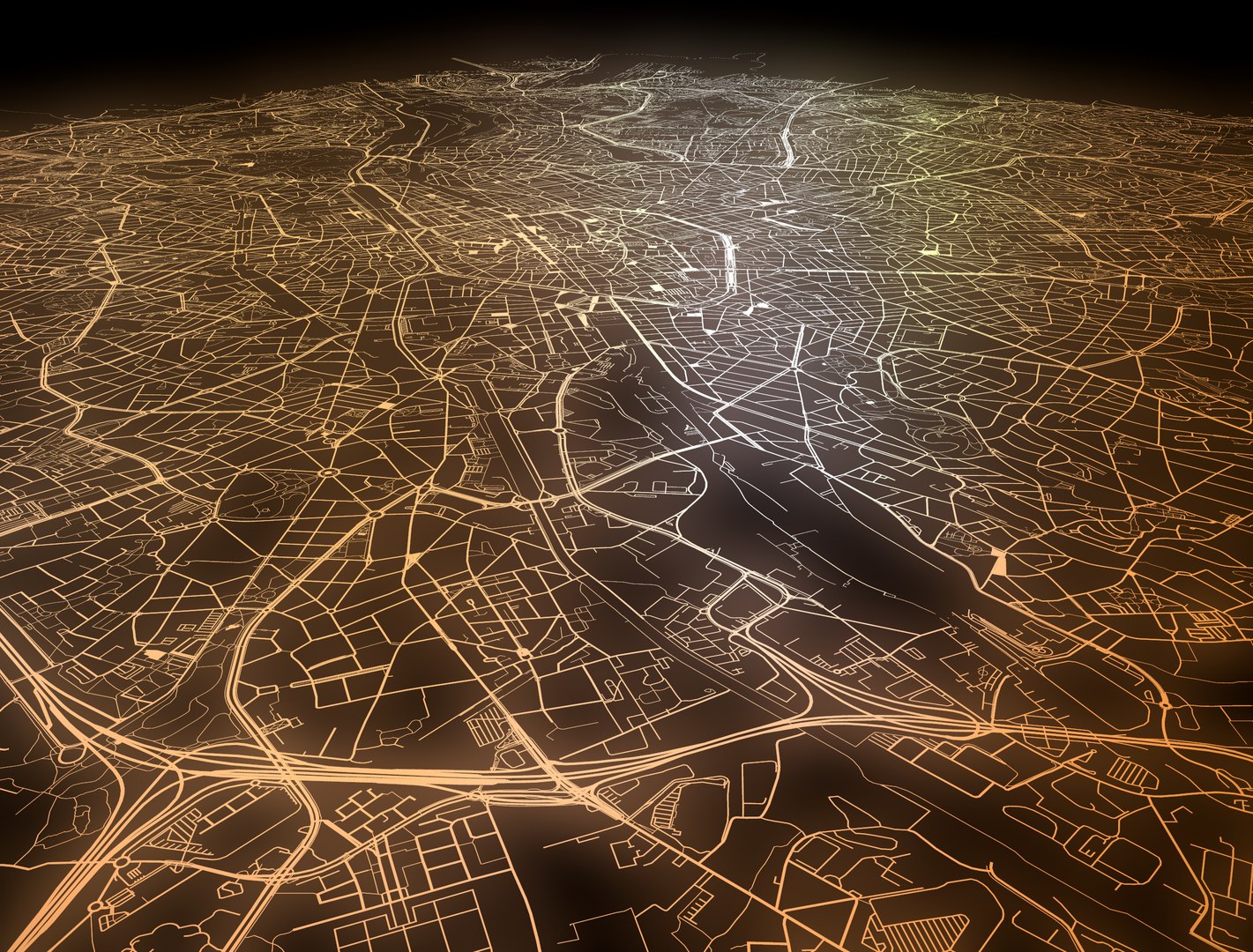 3D Streets Railroad And Car Roads Brussels Belgium Model - TurboSquid ...