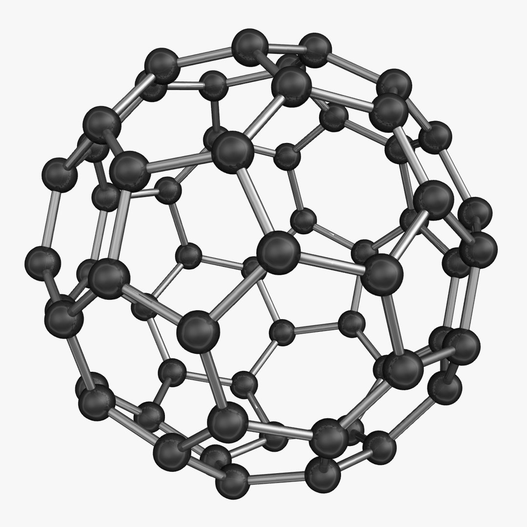 3d Model C60 Buckyball Carbon