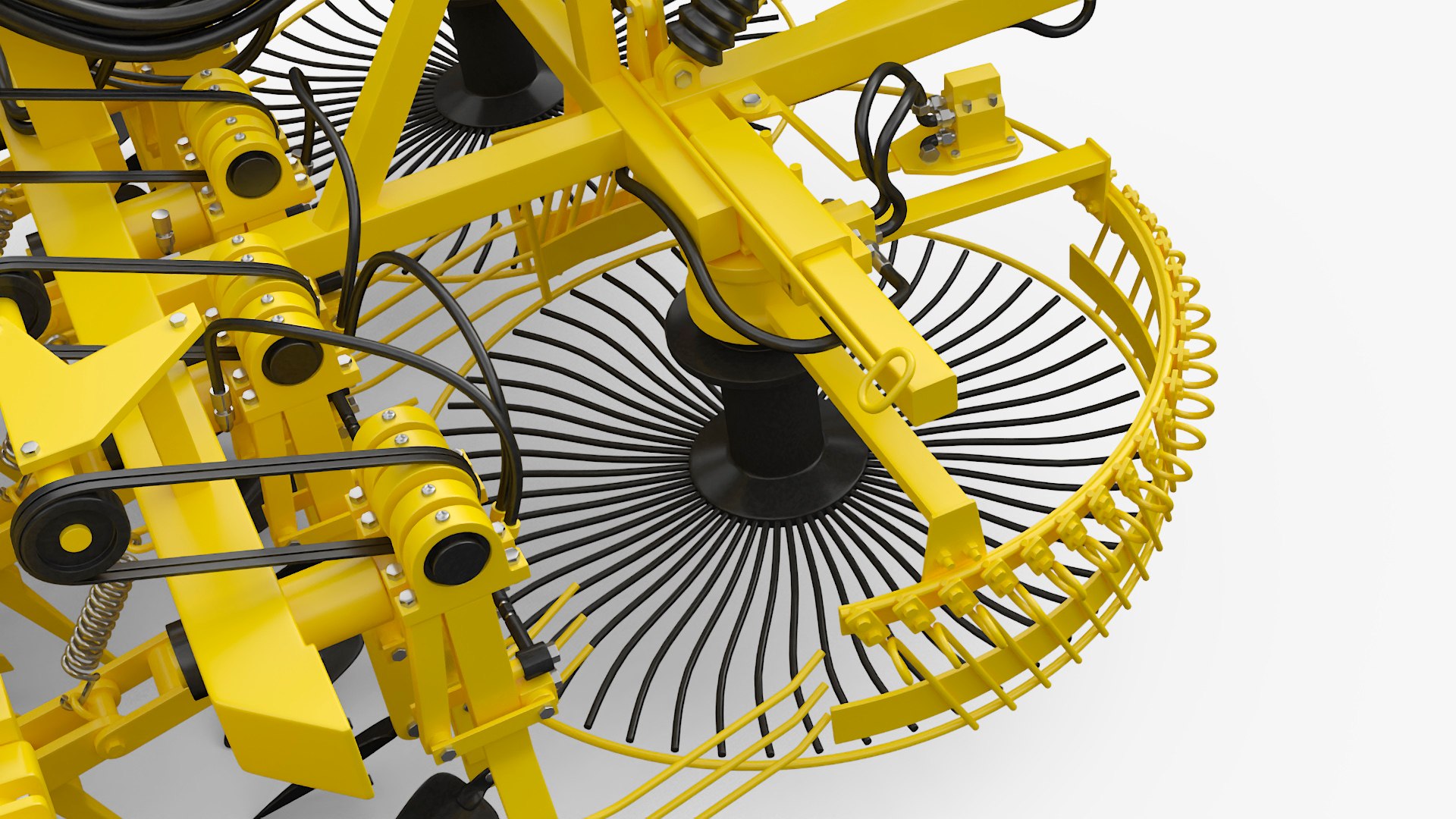 Farm Beet Harvester Tool Yellow Rigged Model - TurboSquid 2302716