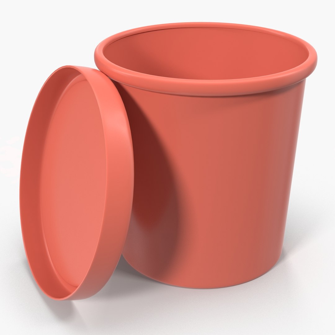 Ice Cream Pint Container 3d Model