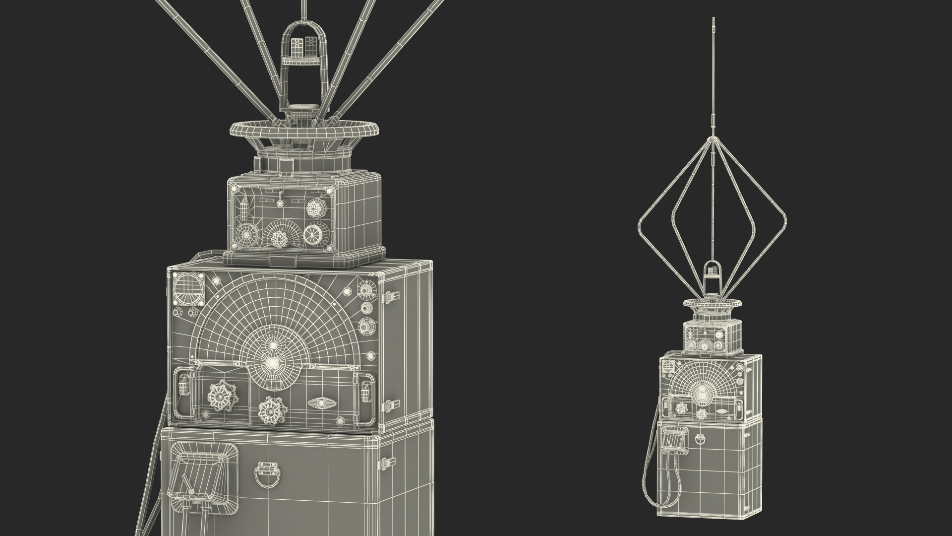 Radio Direction Finder Antenna 3D Model - TurboSquid 1684445