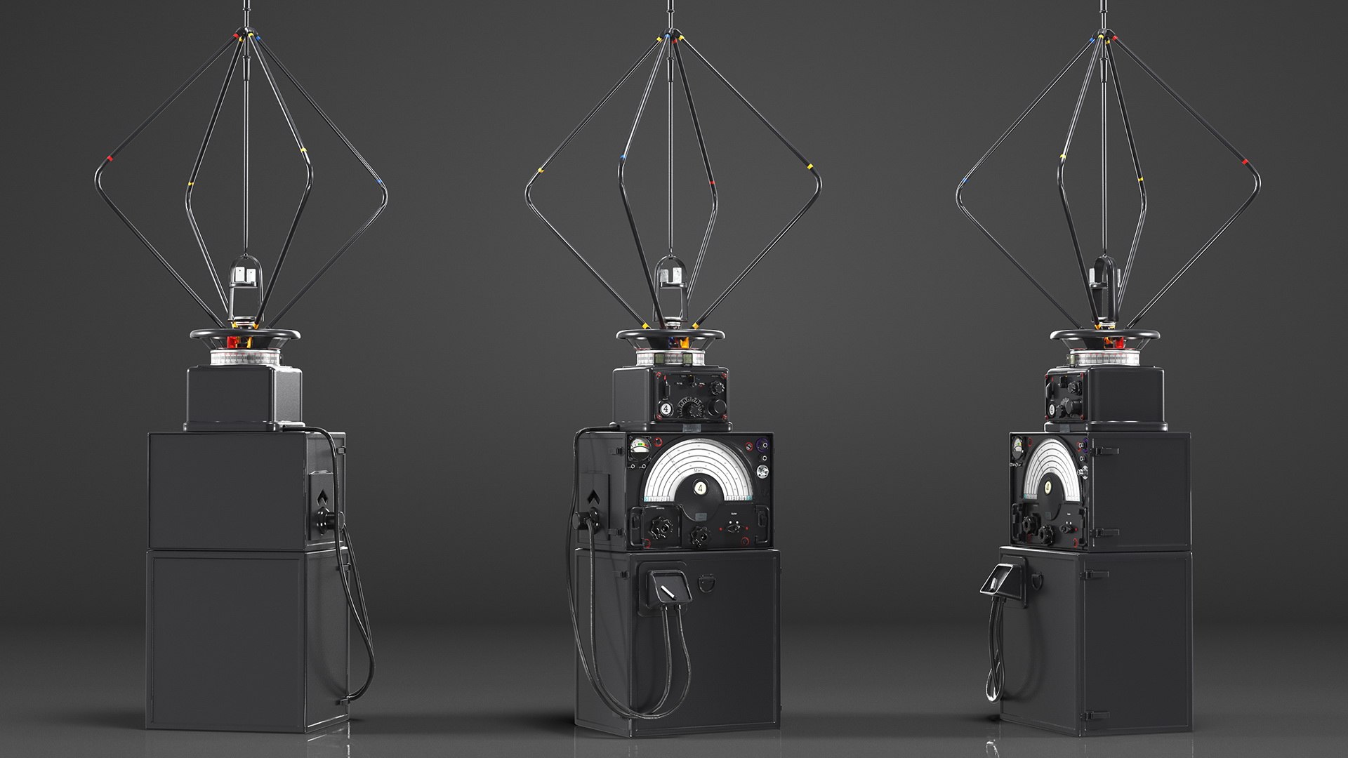 Radio Direction Finder Antenna 3D Model - TurboSquid 1684445