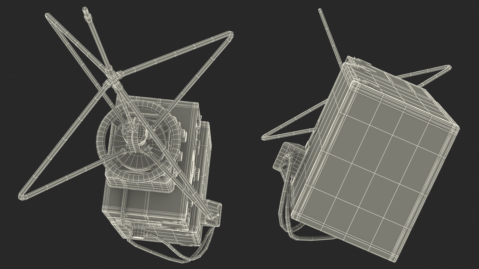 Radio direction finder antenna 3D model - TurboSquid 1684445