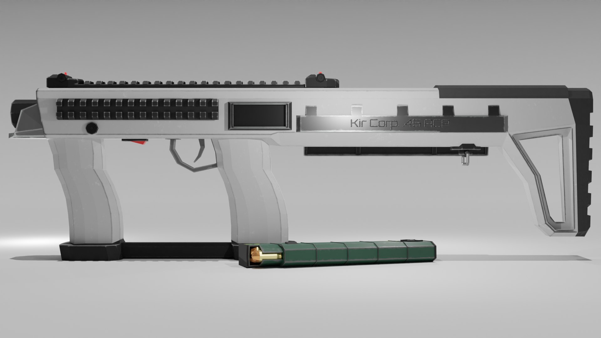 Sci-Fi Sub-machine Gun Model - TurboSquid 2211457