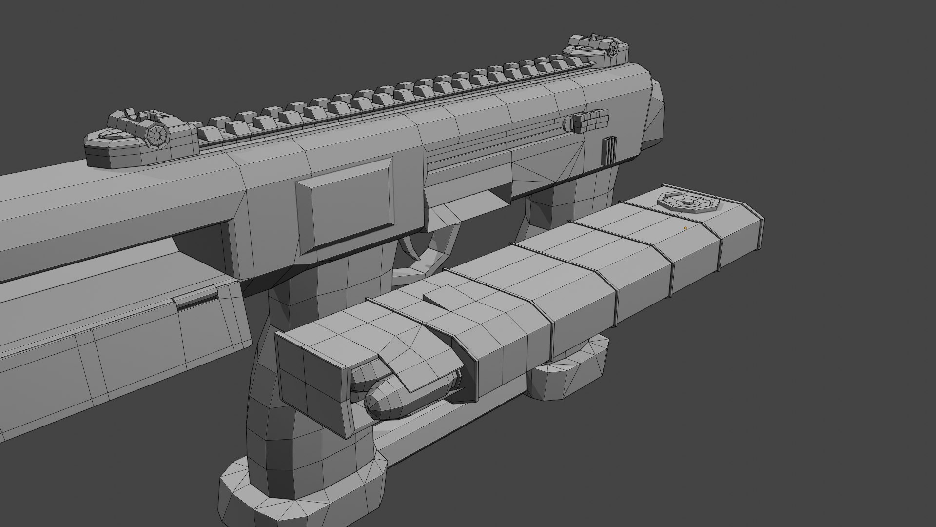 Sci-Fi Sub-machine Gun Model - TurboSquid 2211457