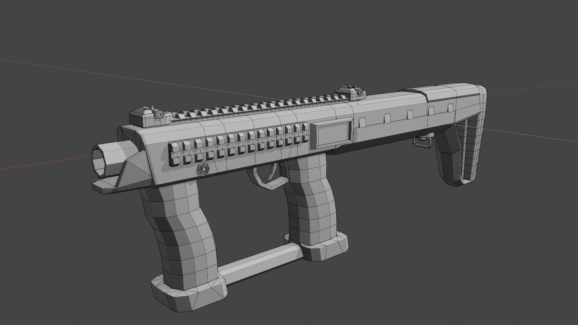 Sci-Fi Sub-machine Gun Model - TurboSquid 2211457