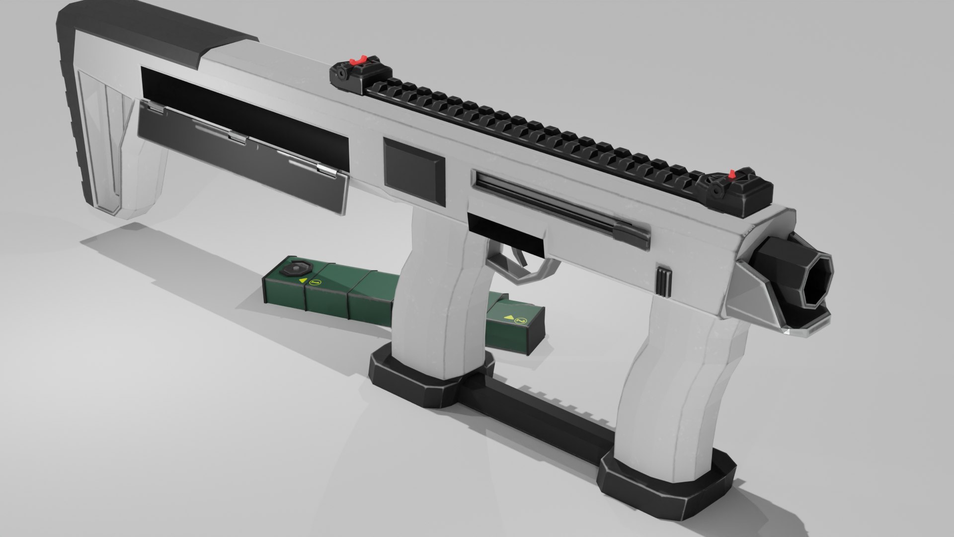 Sci-Fi Sub-machine Gun Model - TurboSquid 2211457