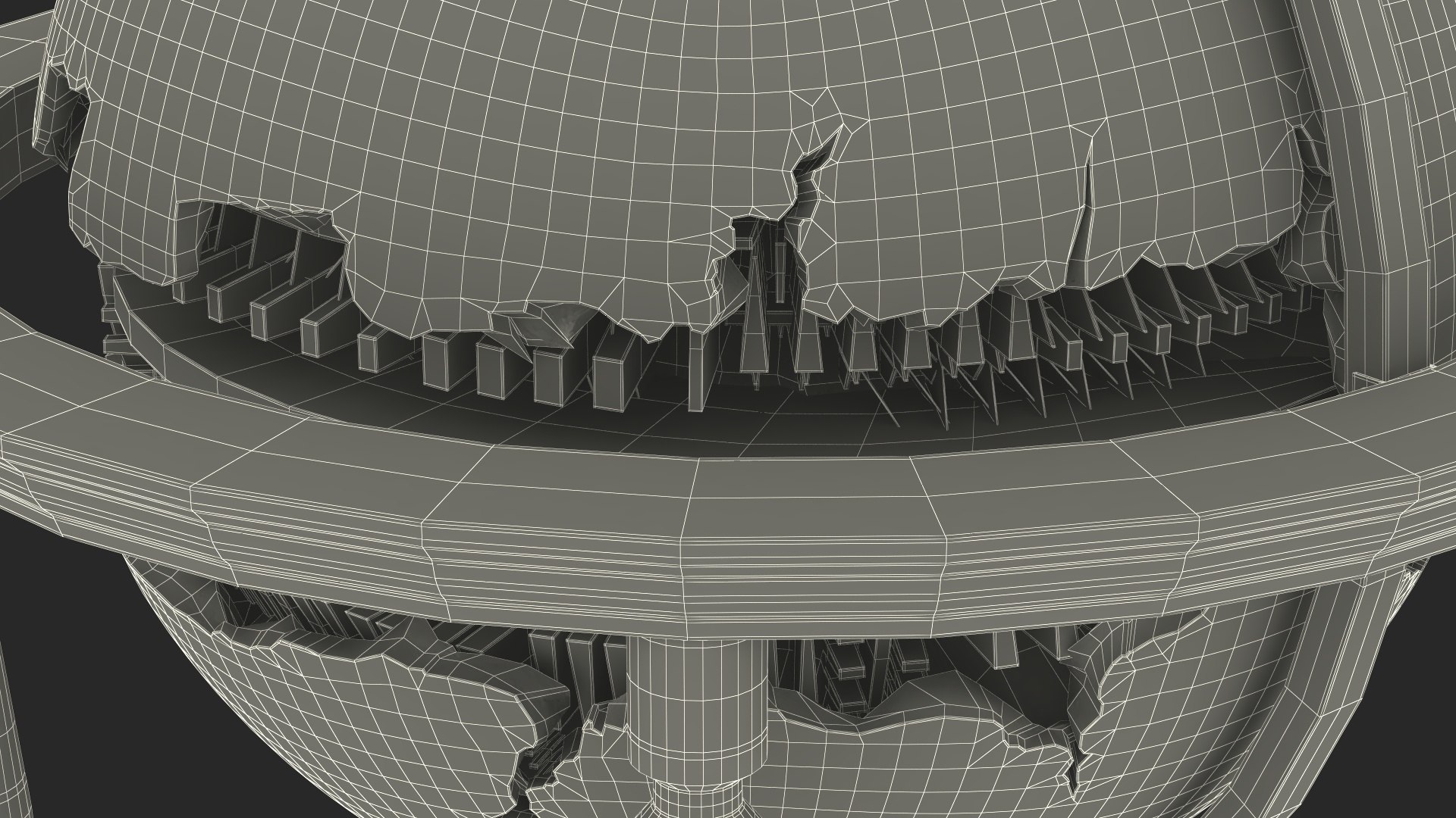 Sculpted Sphere Of Ruins In Classic Globe Frame 3D Model - TurboSquid ...