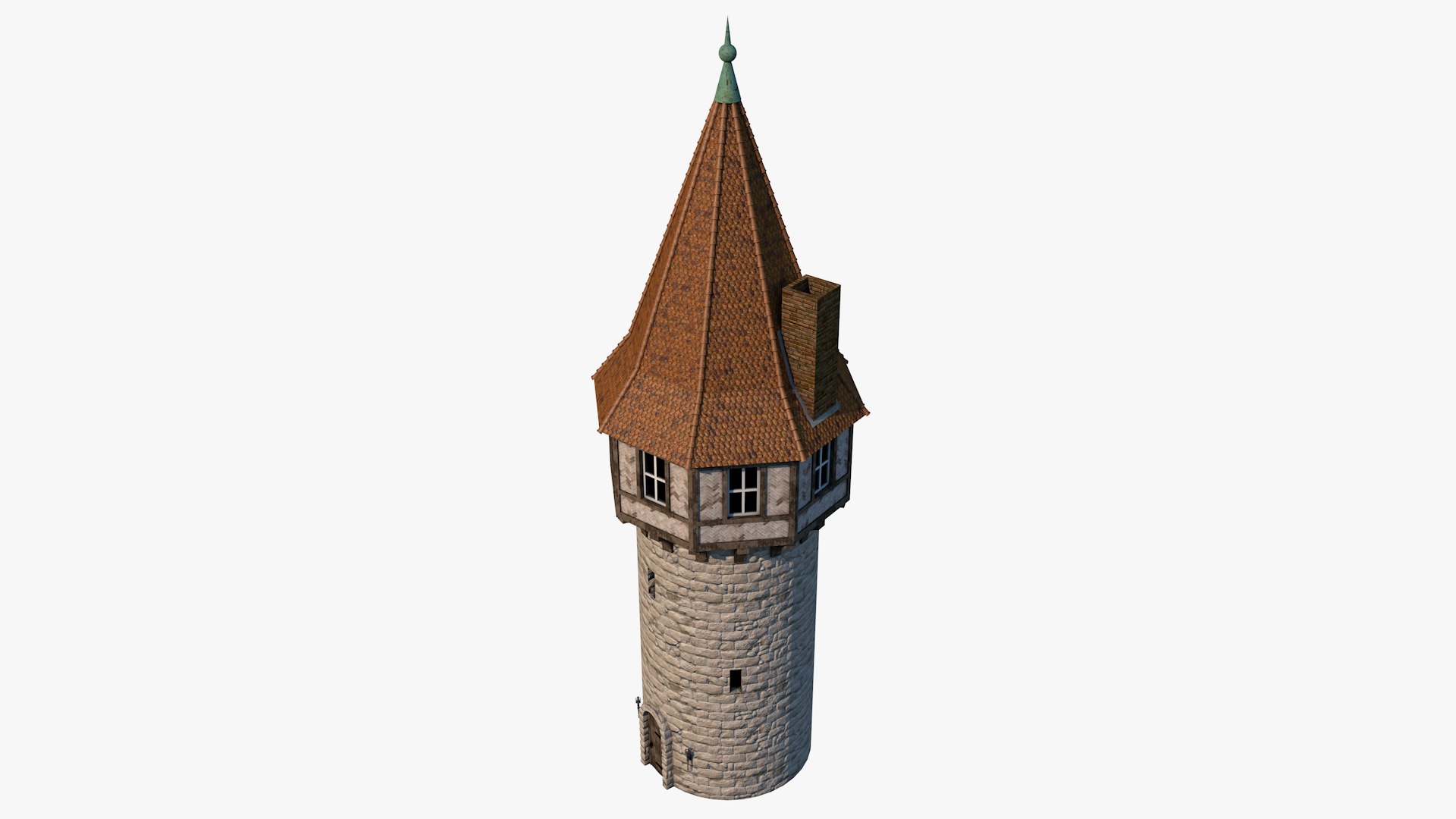 3D Medieval Watchtower - TurboSquid 1928727