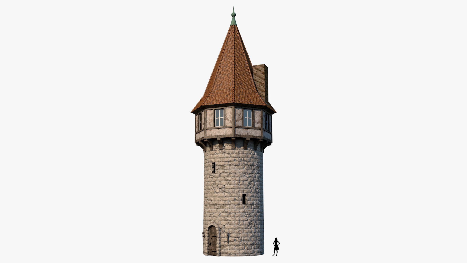 3D Medieval Watchtower - TurboSquid 1928727