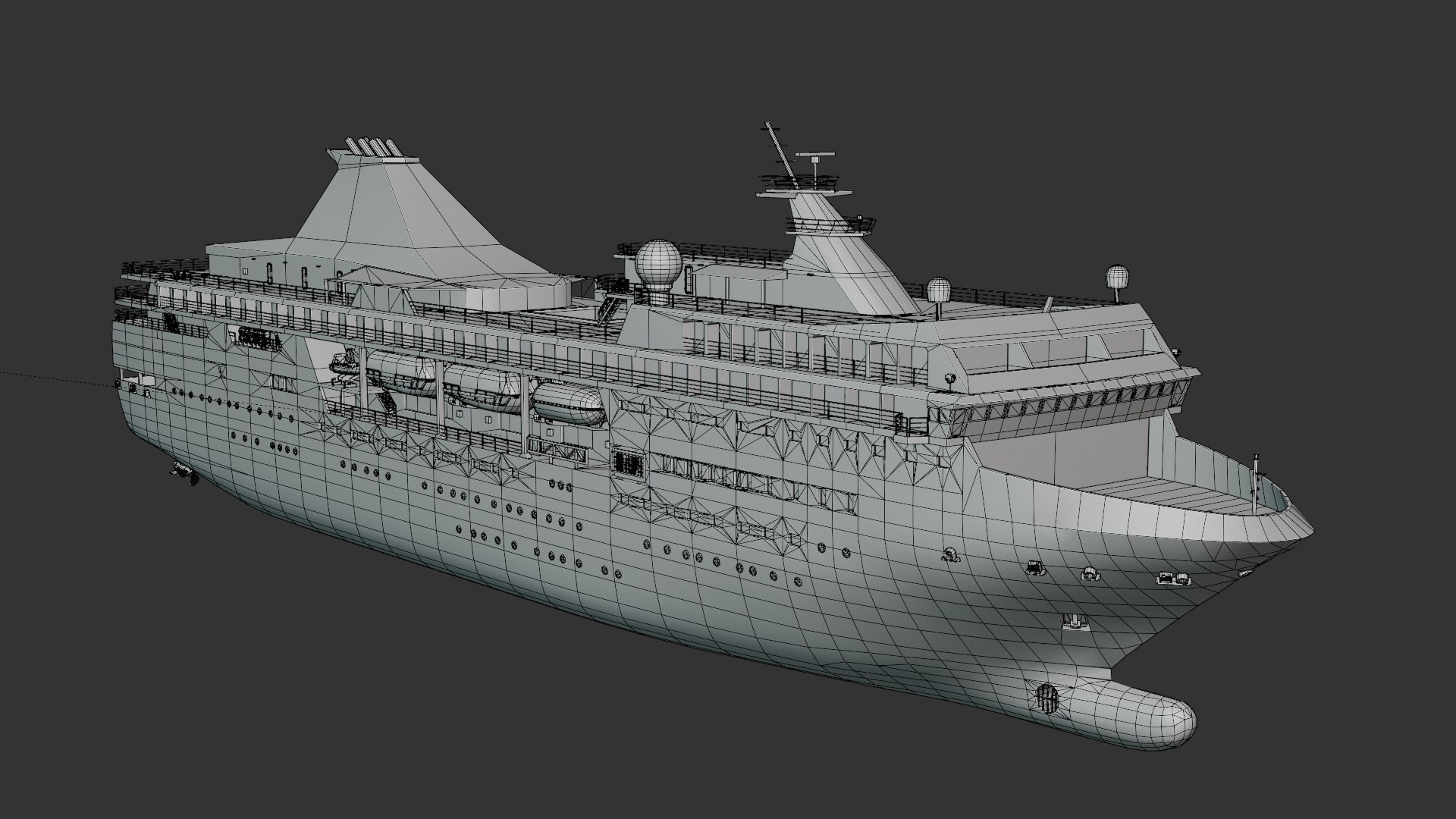 Passenger Cruise Ship Model - TurboSquid 2284760