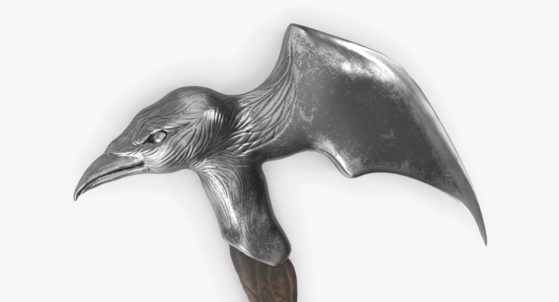 3D Model Medieval Crow Axe - TurboSquid 1262727