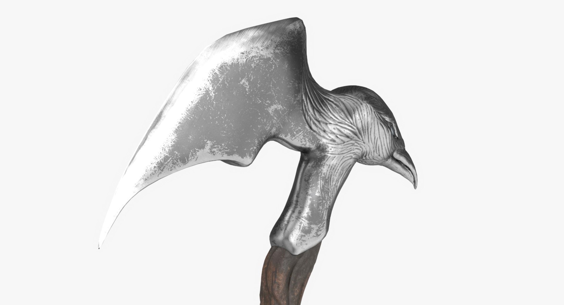 3D Model Medieval Crow Axe - TurboSquid 1262727