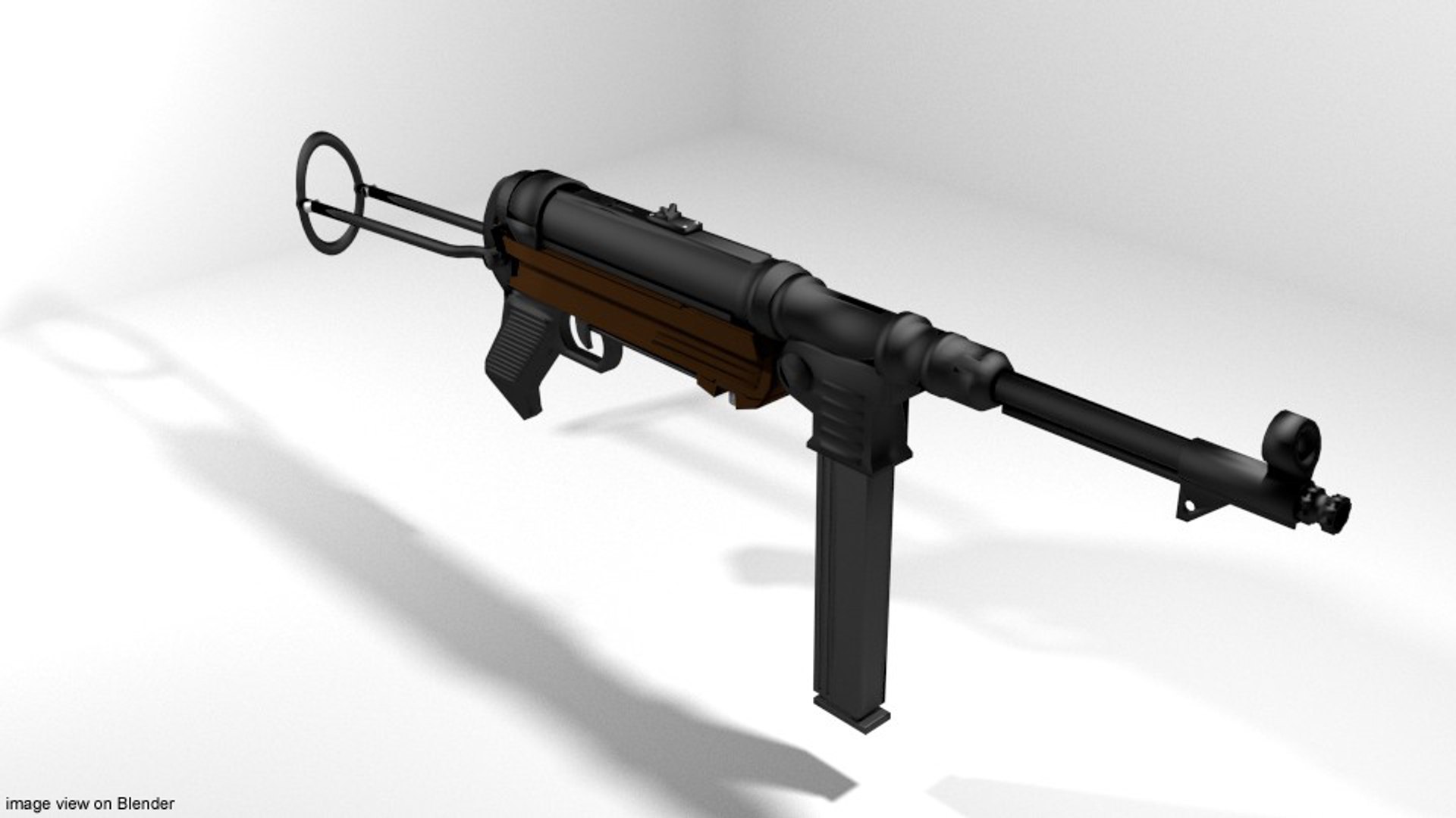 3D Submachine Gun Mp40 Model - TurboSquid 1359394