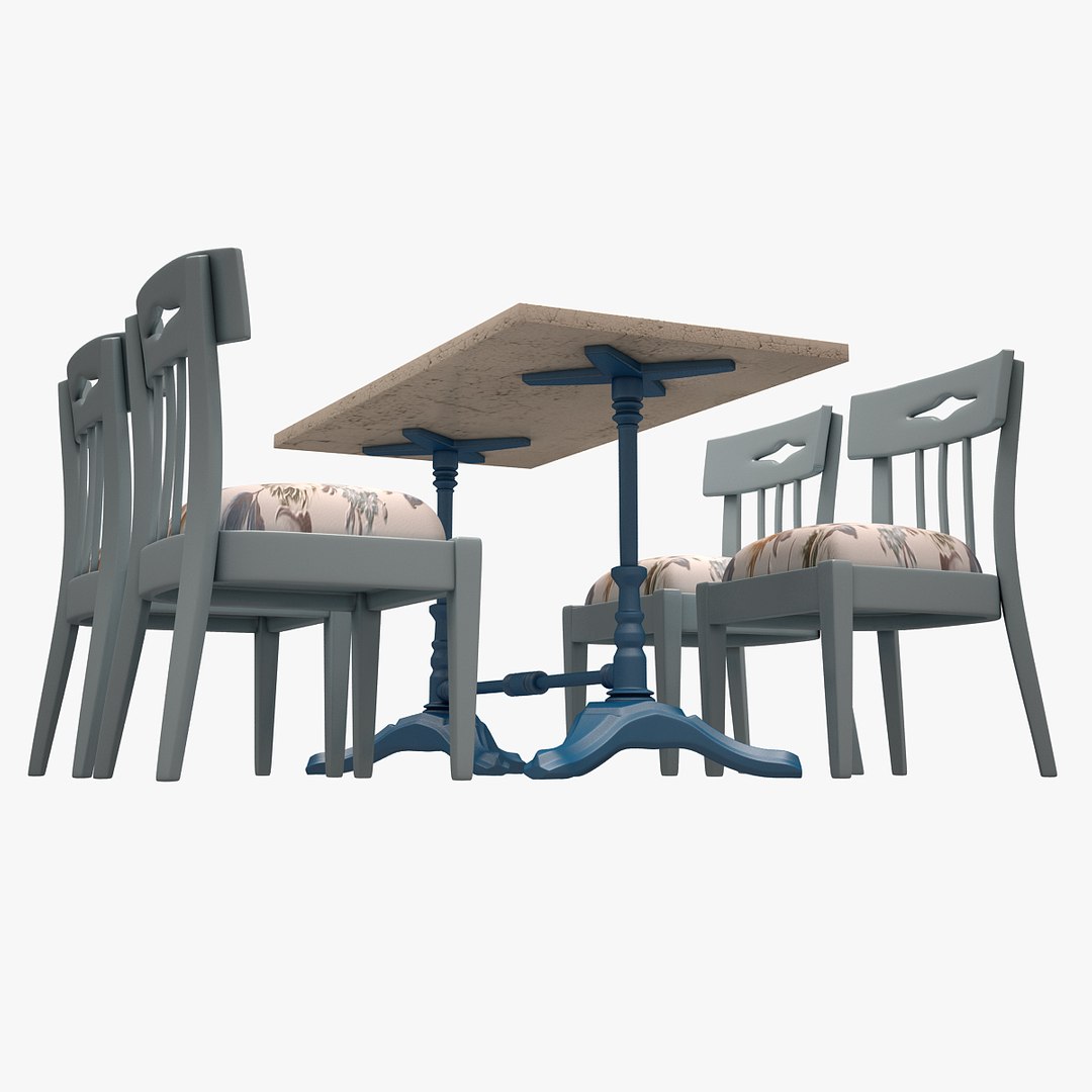 3d Model Of Cafe Dinner Set