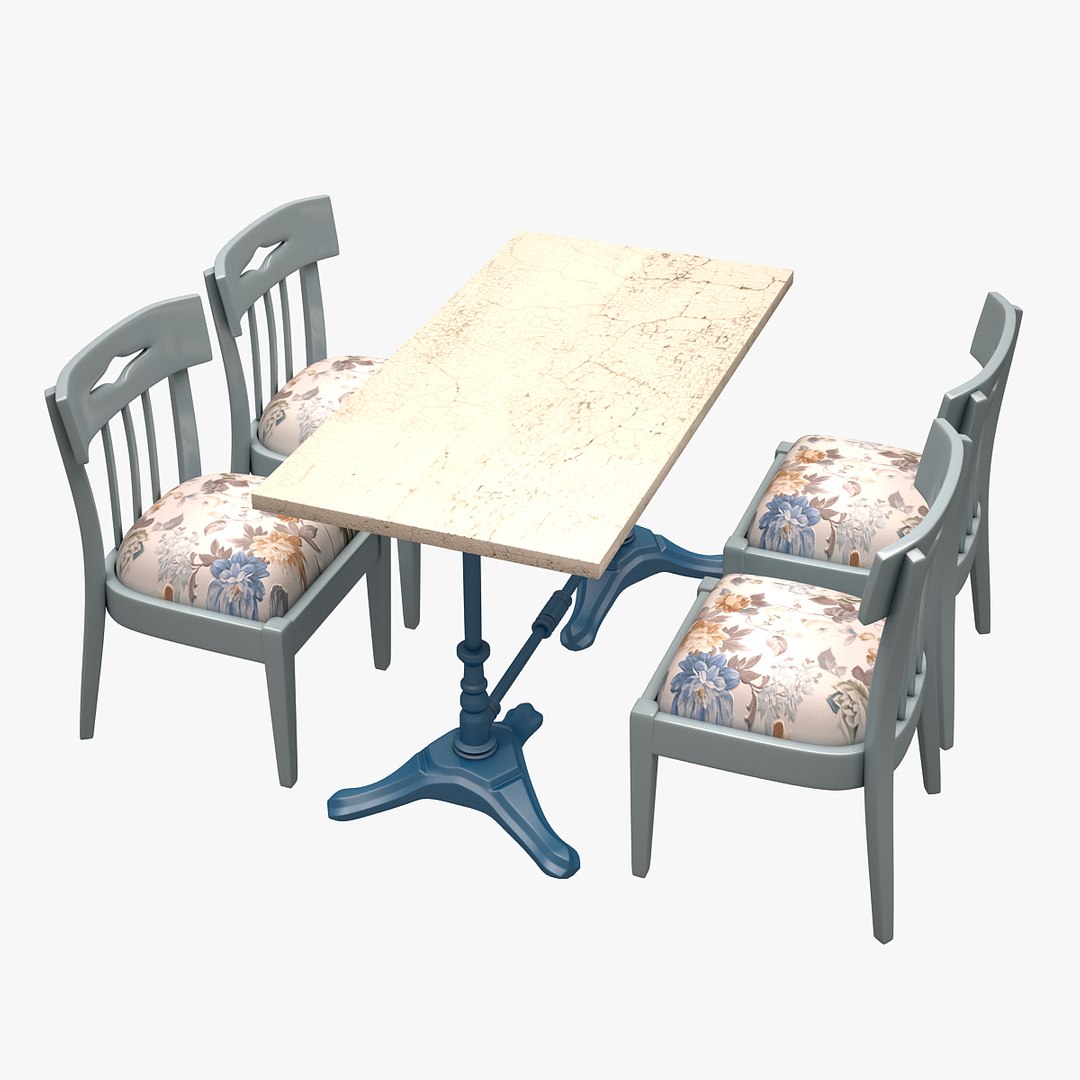 3d Model Of Cafe Dinner Set