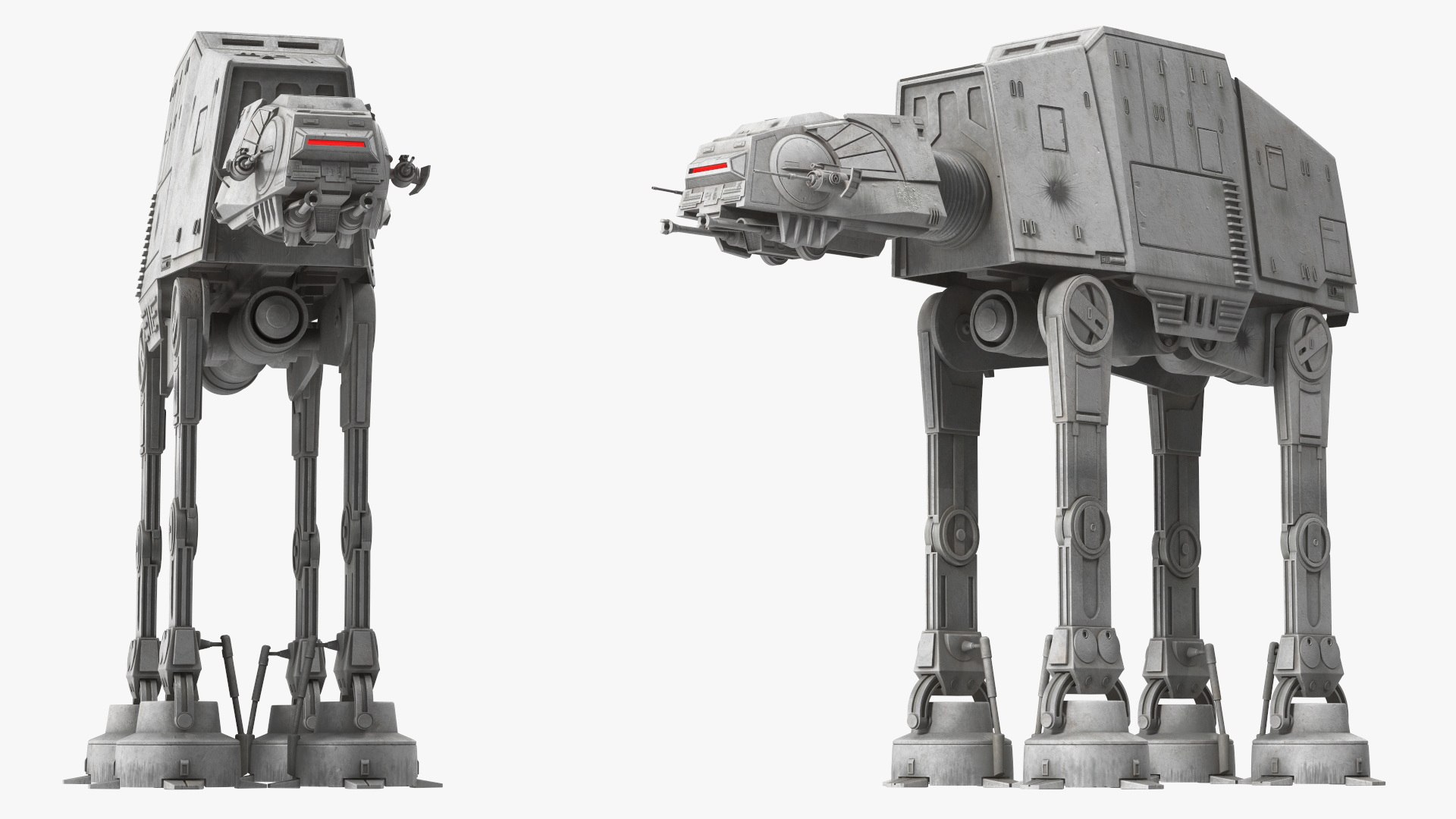 3D Grunge AT-AT Star Wars Model - TurboSquid 2108572