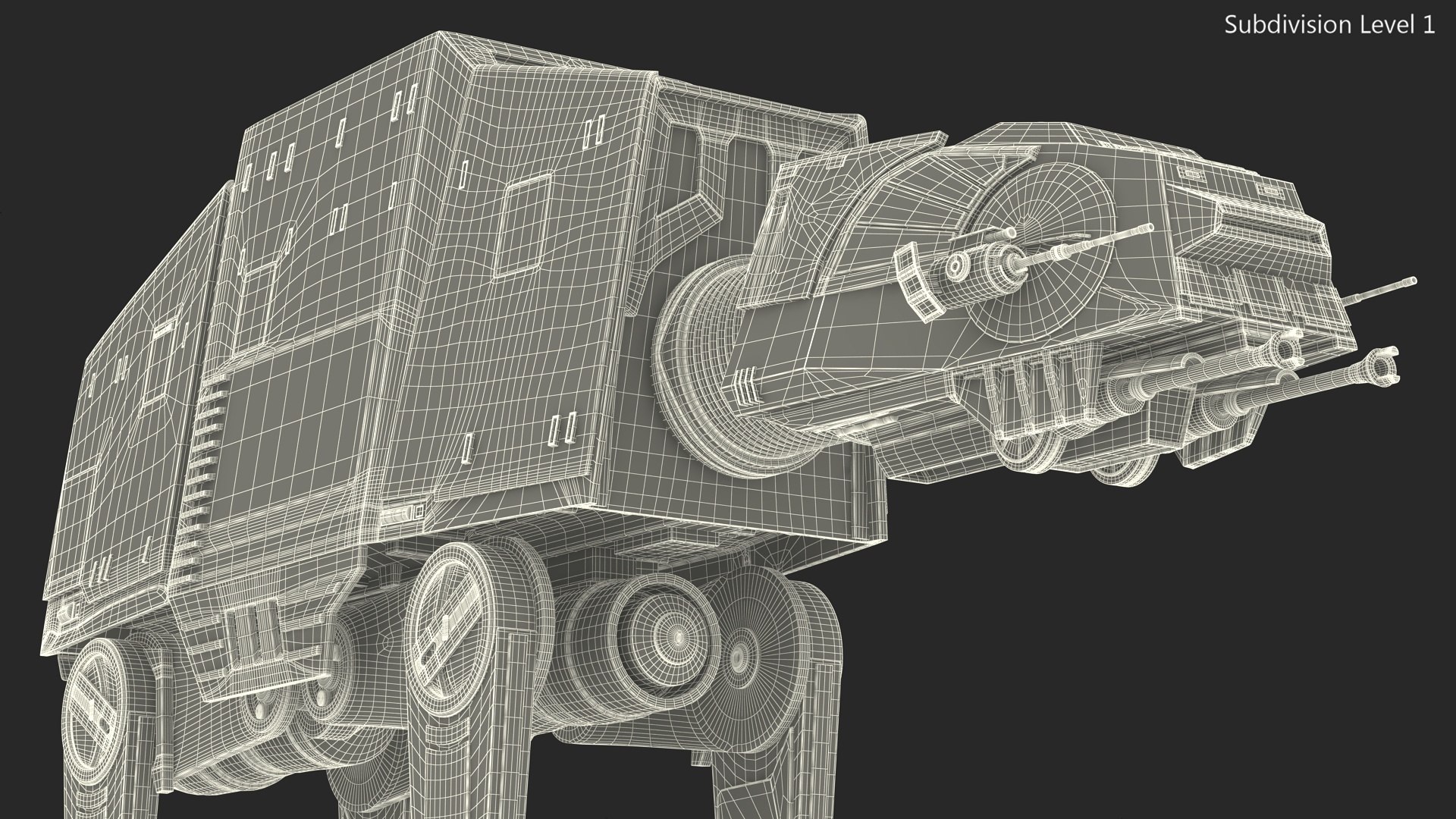 3D Grunge AT-AT Star Wars model - TurboSquid 2108572