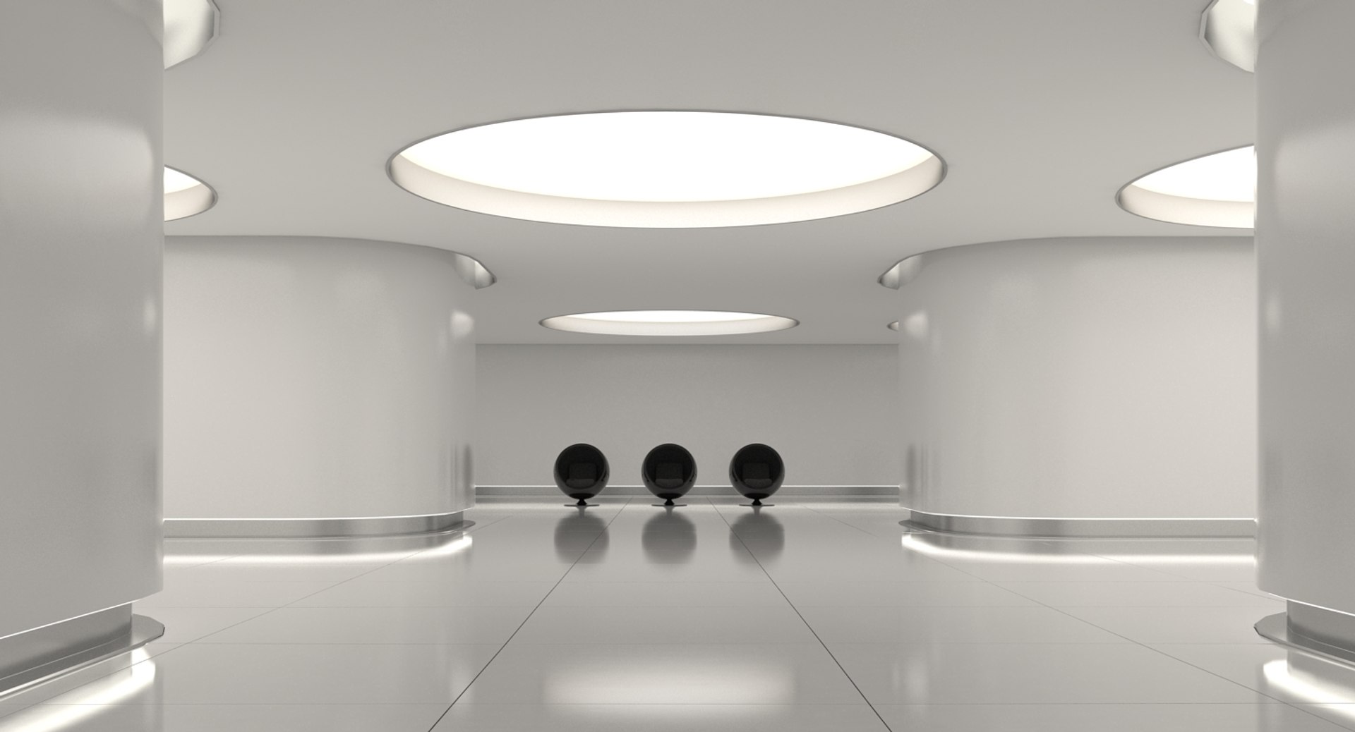 Hallway Realistic 3d Model