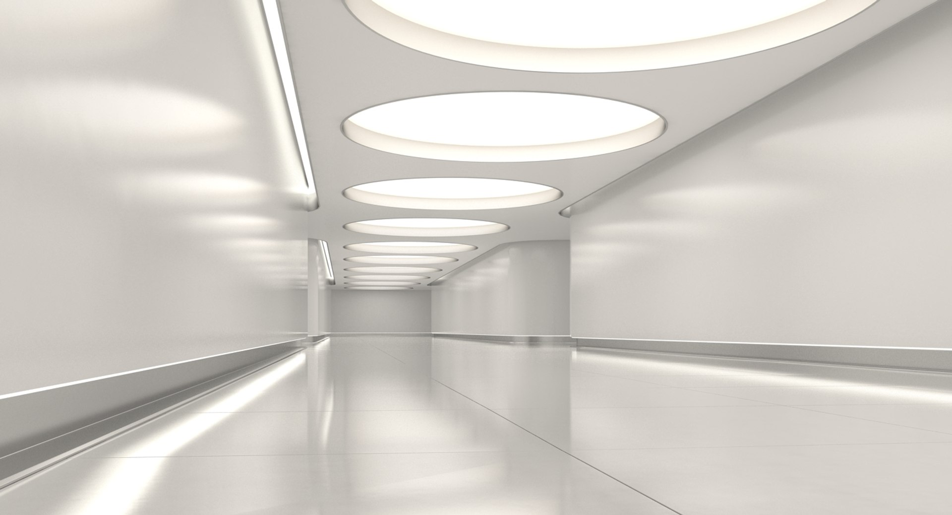 Hallway Realistic 3d Model