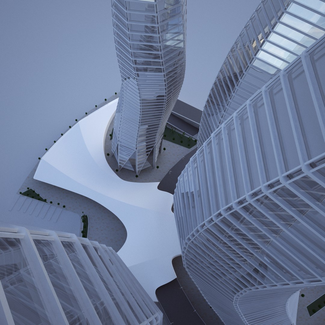 3d Model Of Dubai Towers - Bay
