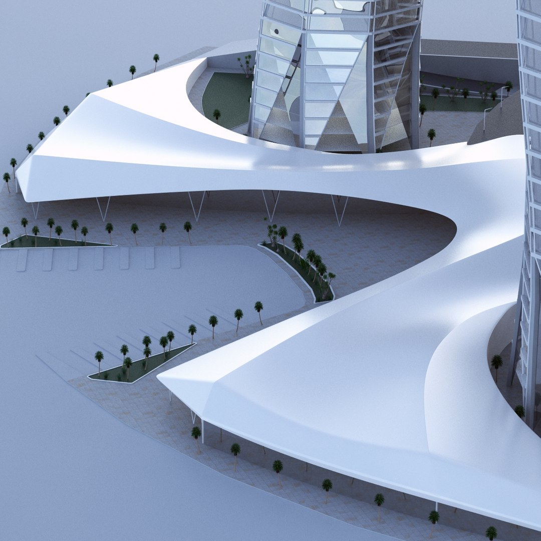 3d Model Of Dubai Towers - Bay