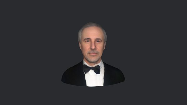 modelo 3d Steven Spielberg- Cabeza de busto realista lista modelo 3d ...