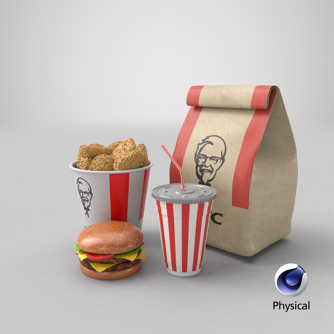 Detailed Fast Food Collection 3D Model - TurboSquid 2100232