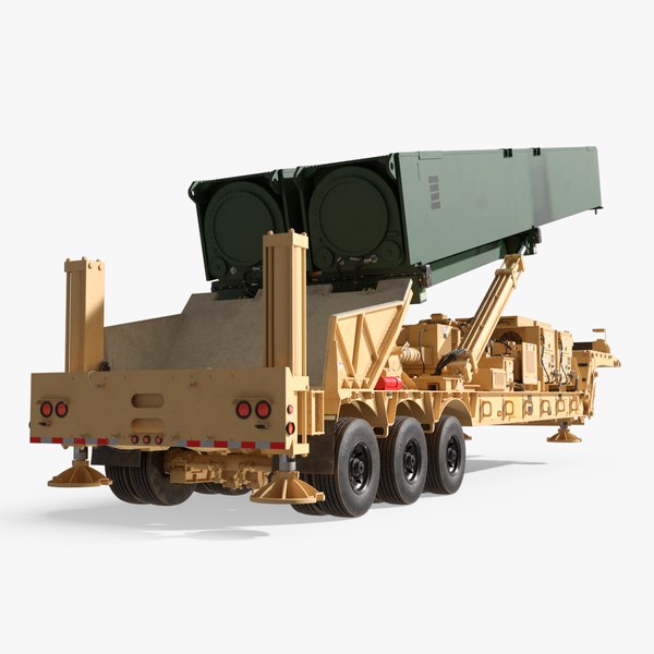 3D модель Двухцветная окраска ракетного комплекса на поверхности была ...