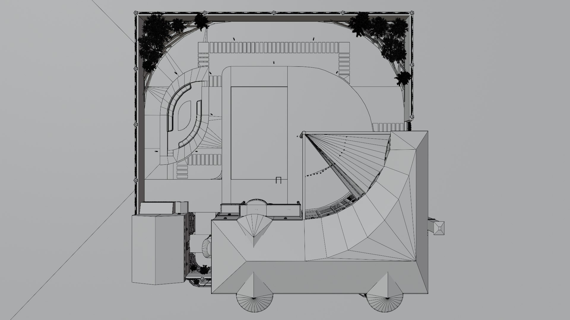 3D Big House Model - TurboSquid 2380367