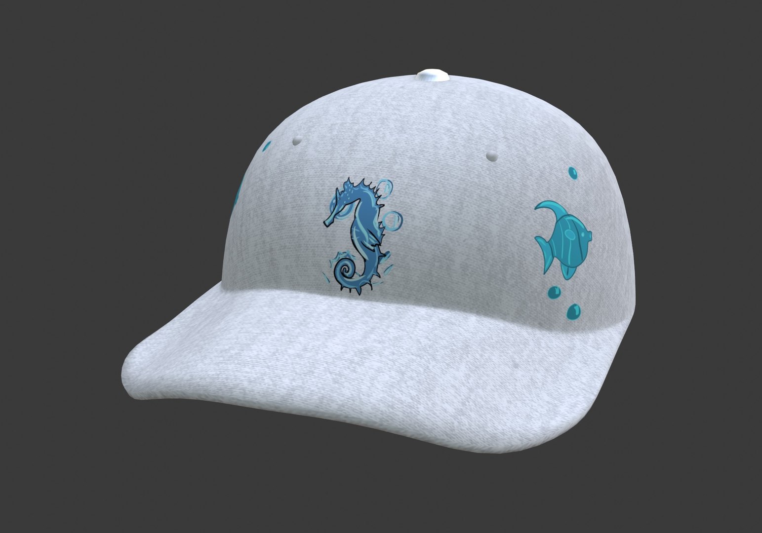 3D Seahorse Cap - TurboSquid 1893260