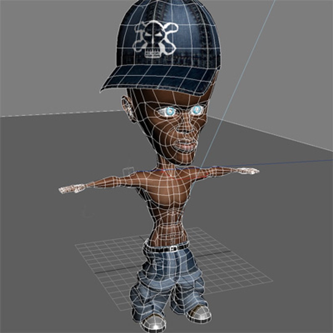 3d Model Rap Character Man