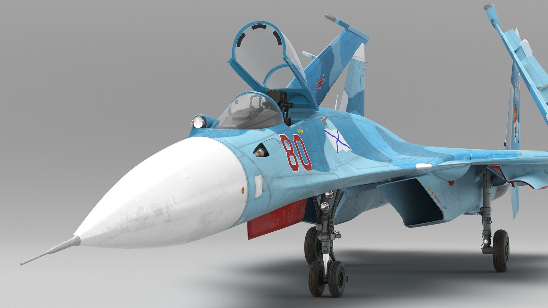 3D FlankerD Sukhoi Su-33 Multirole Fighter Rigged model - TurboSquid ...