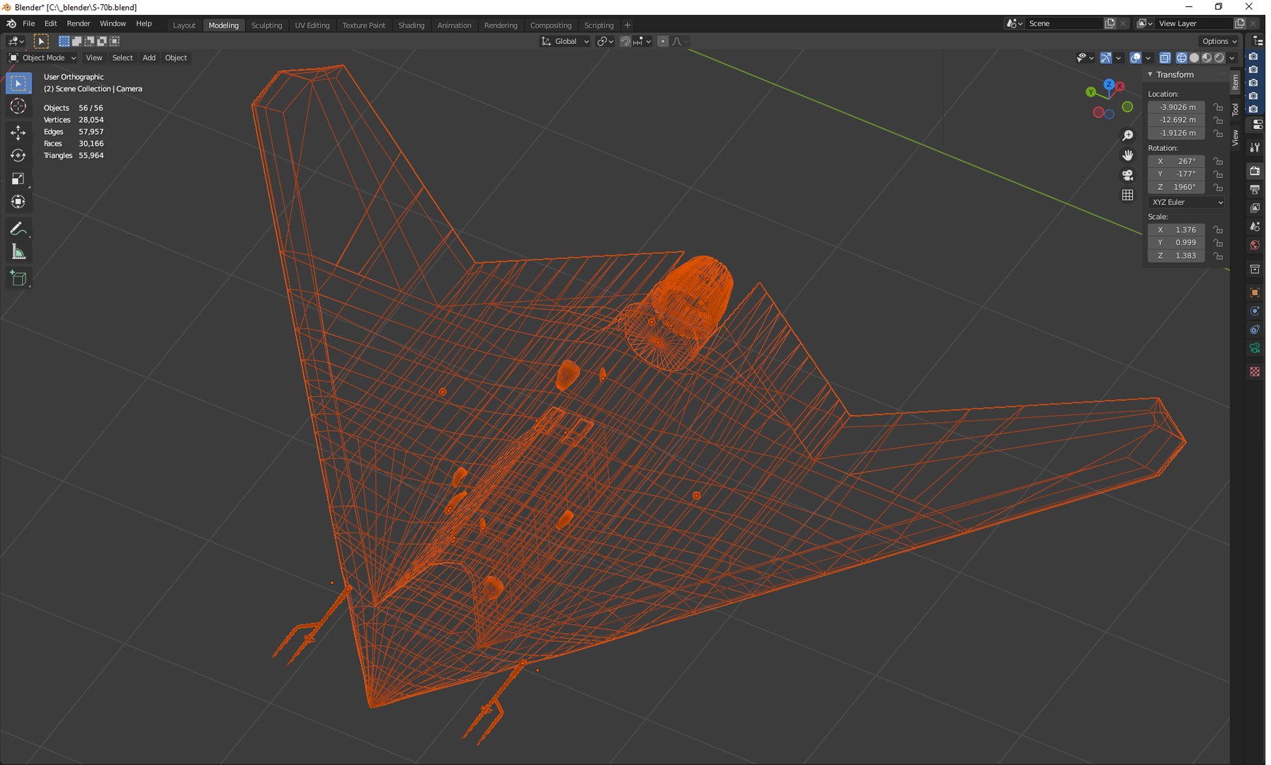 S-70B Ohotnik 3D Model - TurboSquid 1759012