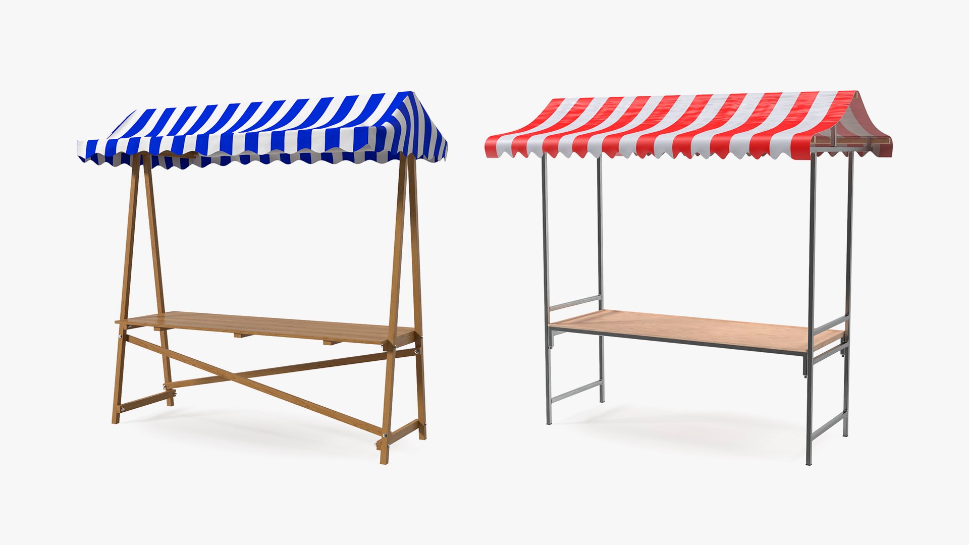 3D Market Stalls Collection - TurboSquid 2079757