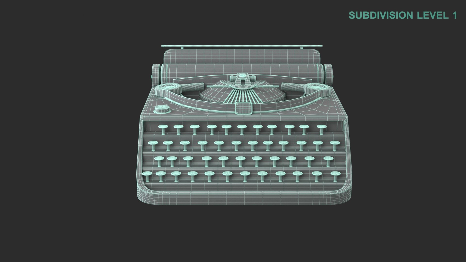 Vintage Typewriter 3D - TurboSquid 2068012