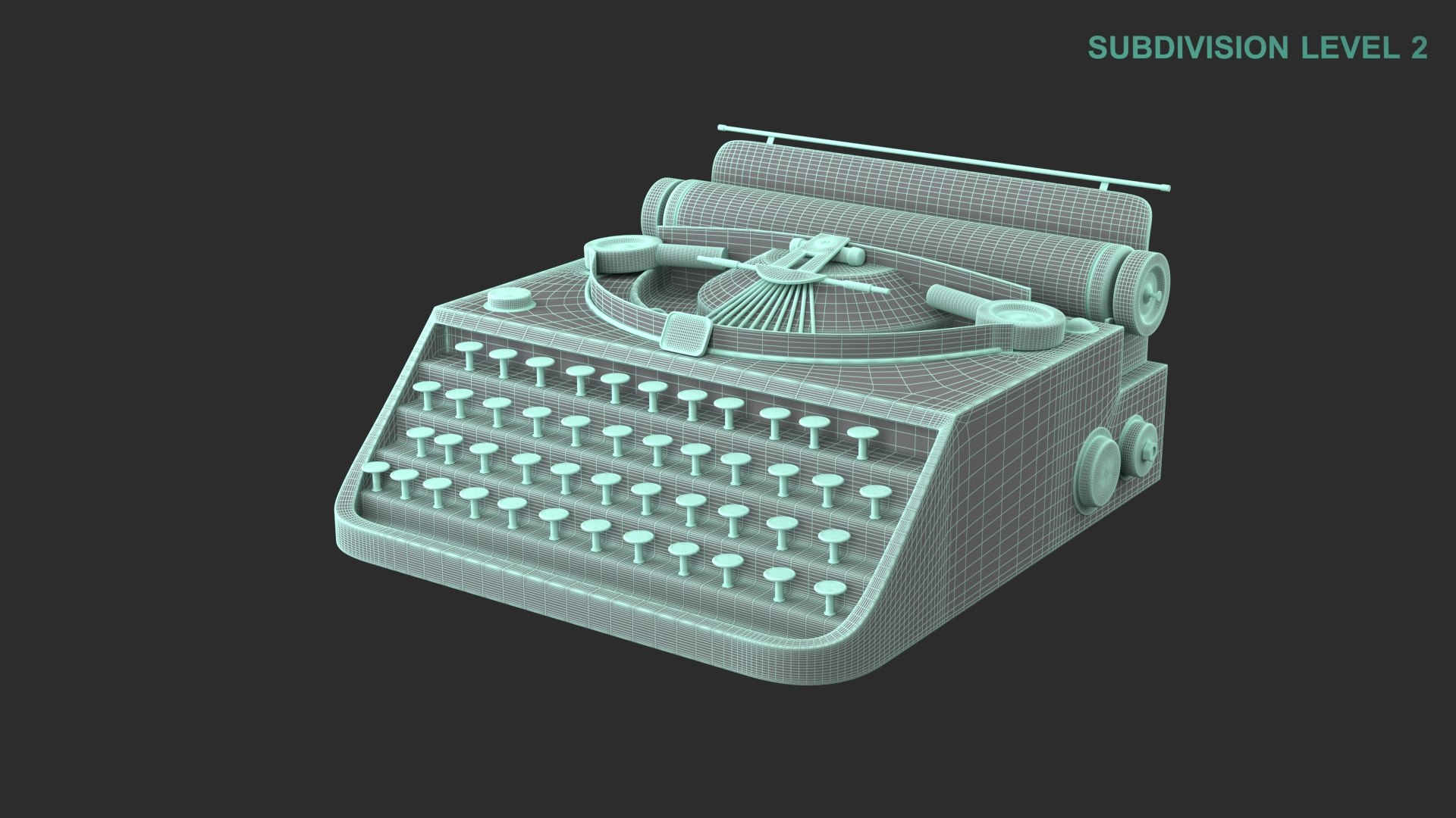 Vintage Typewriter 3D - TurboSquid 2068012