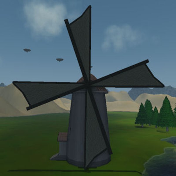 windmill 3d max