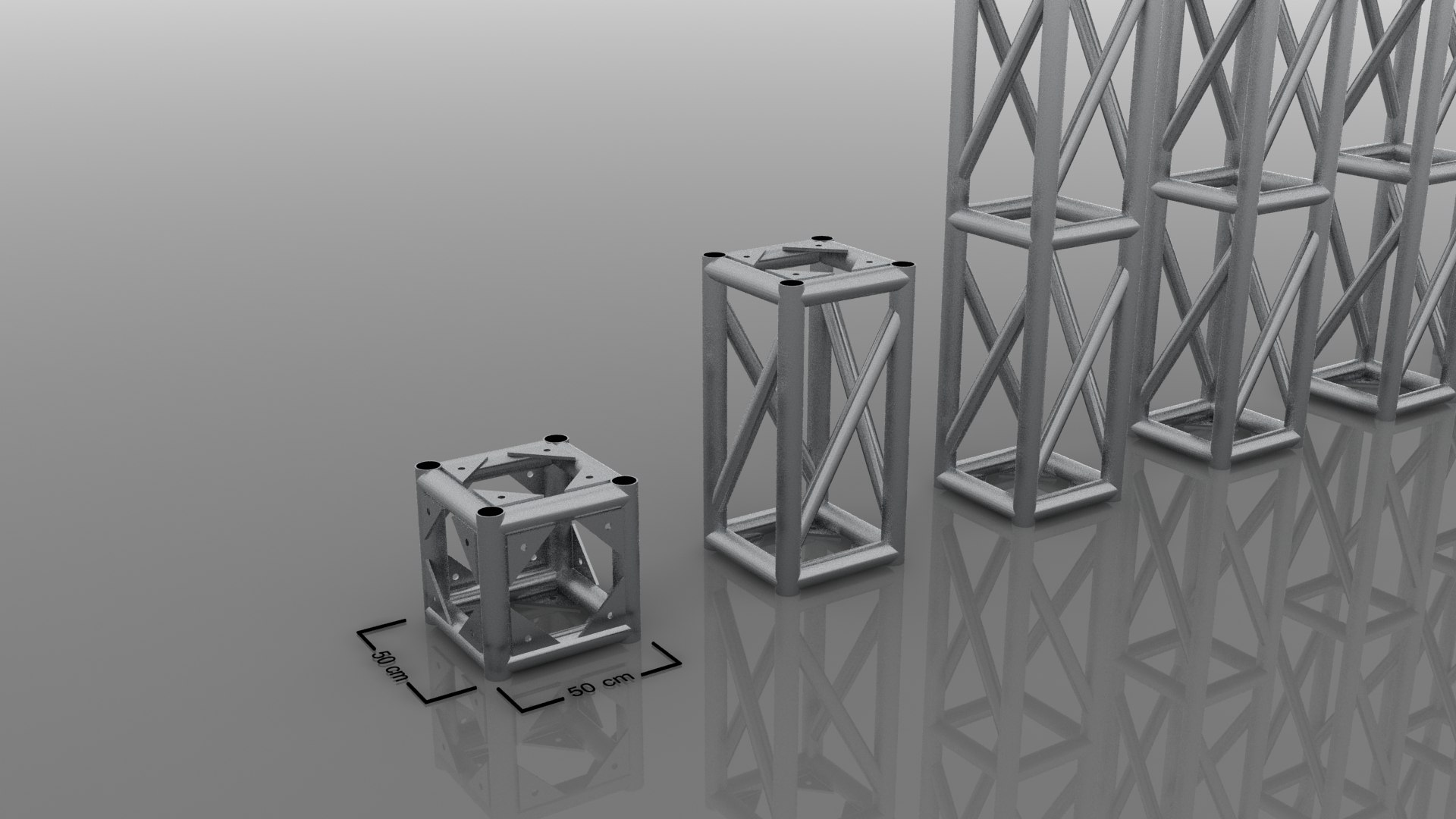 Truss system rigging 50x50 cm3D模型 - TurboSquid 1945811