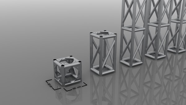 3D Truss system rigging 50x50 cm - TurboSquid 1945811