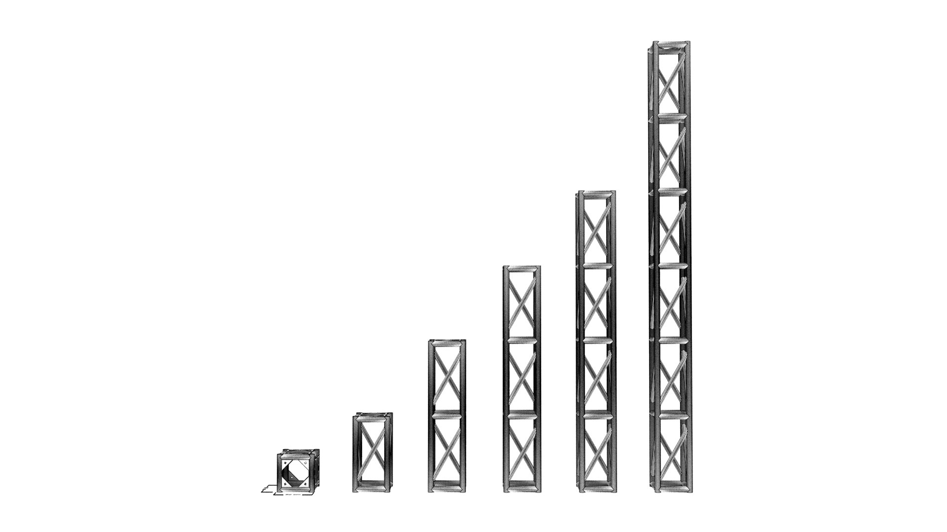 3D Truss System Rigging 50x50 Cm - TurboSquid 1945811
