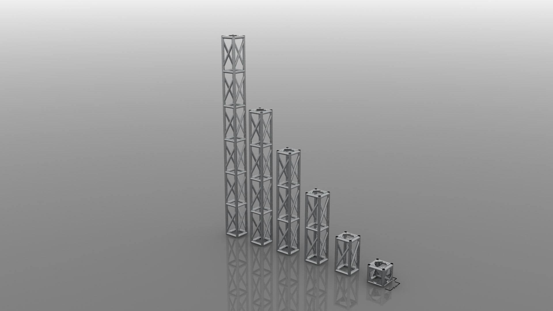 3D Truss System Rigging 50x50 Cm - TurboSquid 1945811