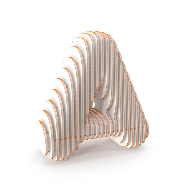 3D Wood symbol A - TurboSquid 1787123