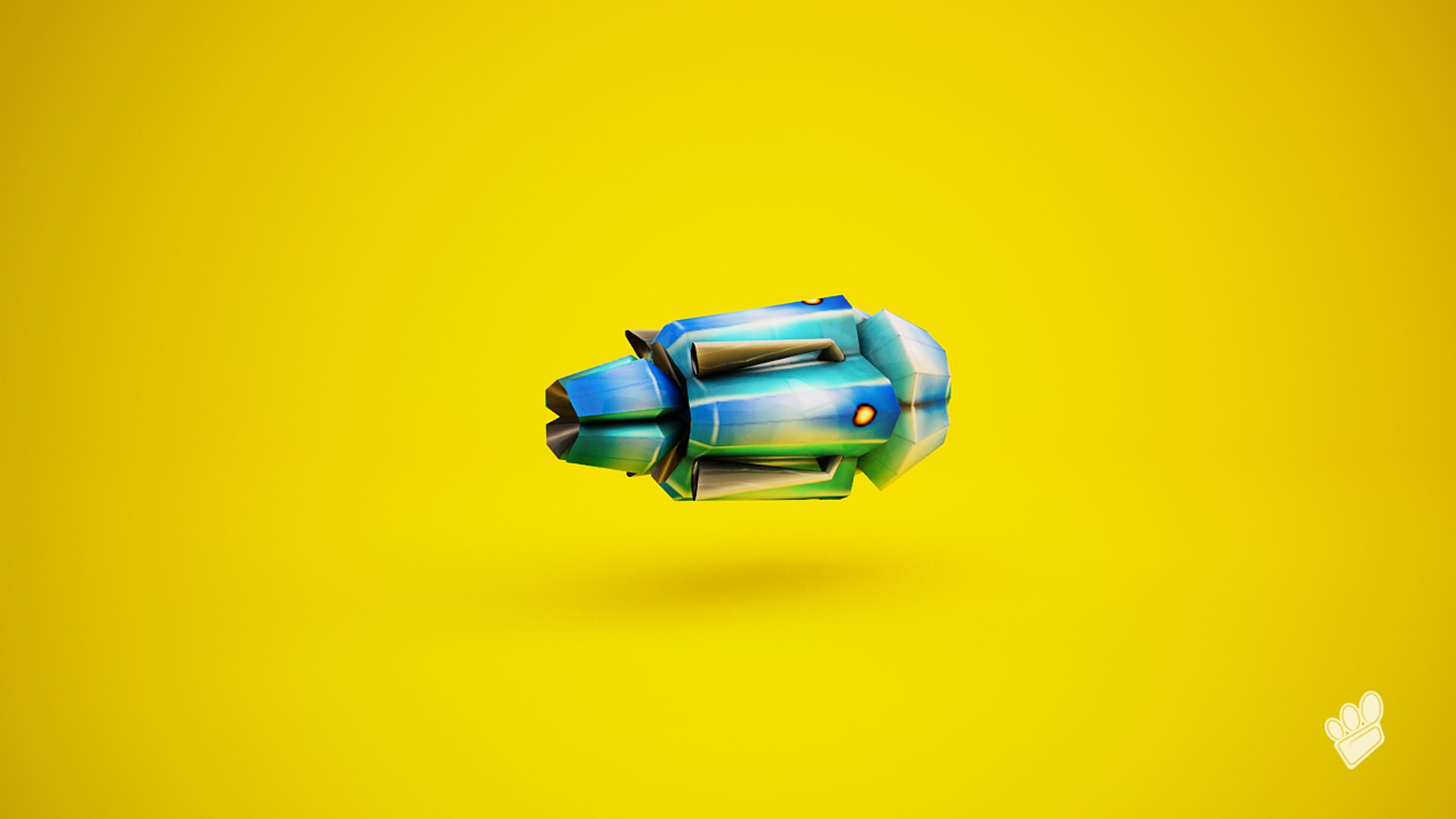 jetpack blue black 3d model