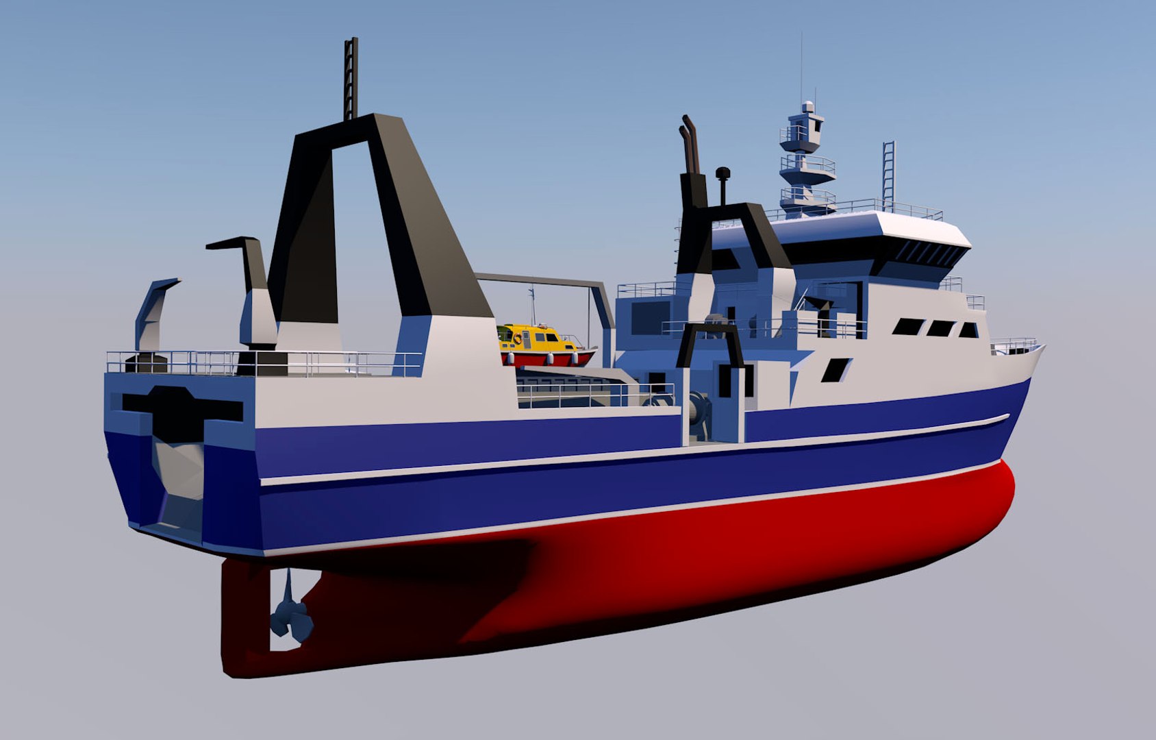 3D Research Ship Ocean Vessel - TurboSquid 1281815