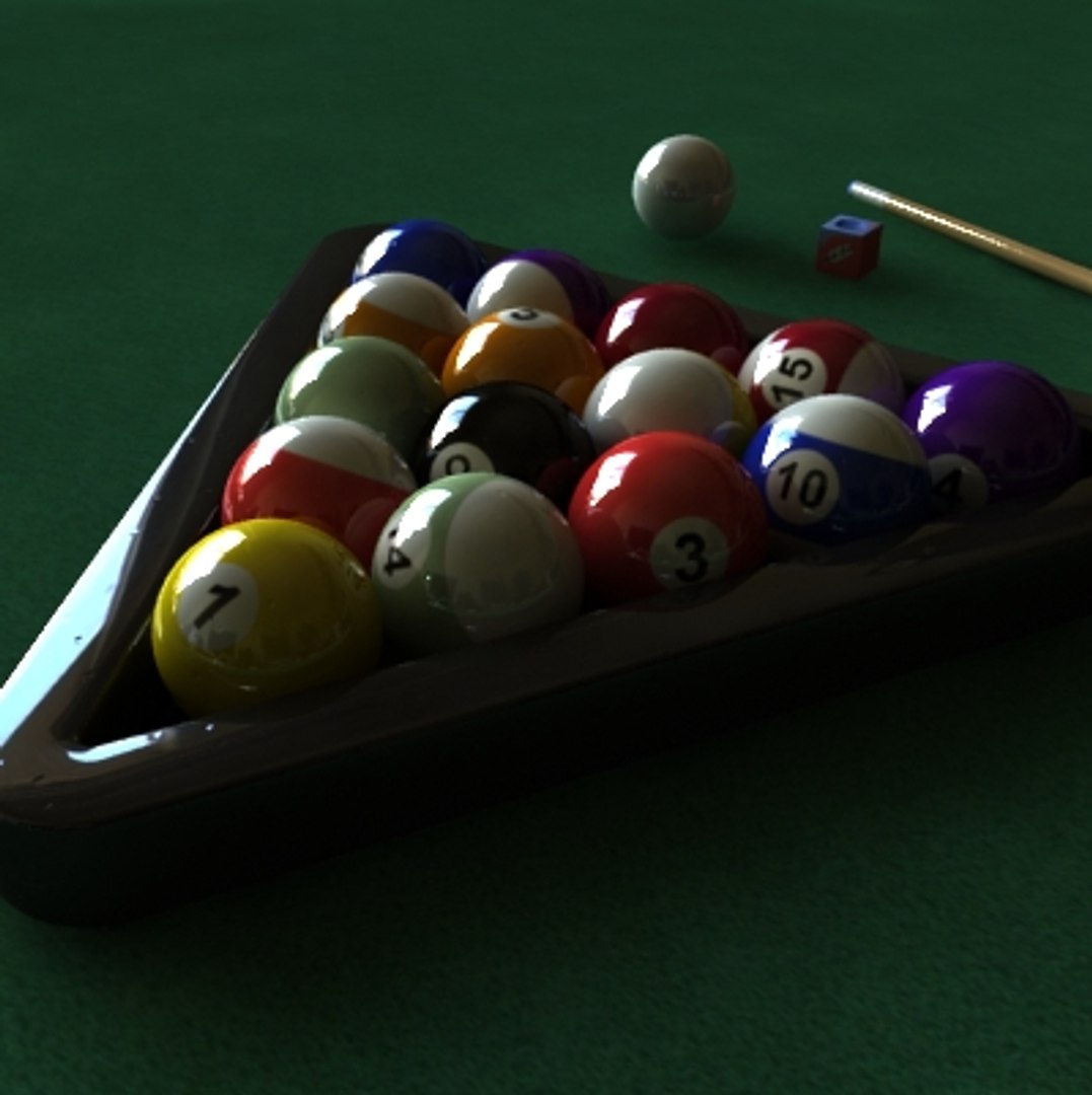 3d Pools Balls