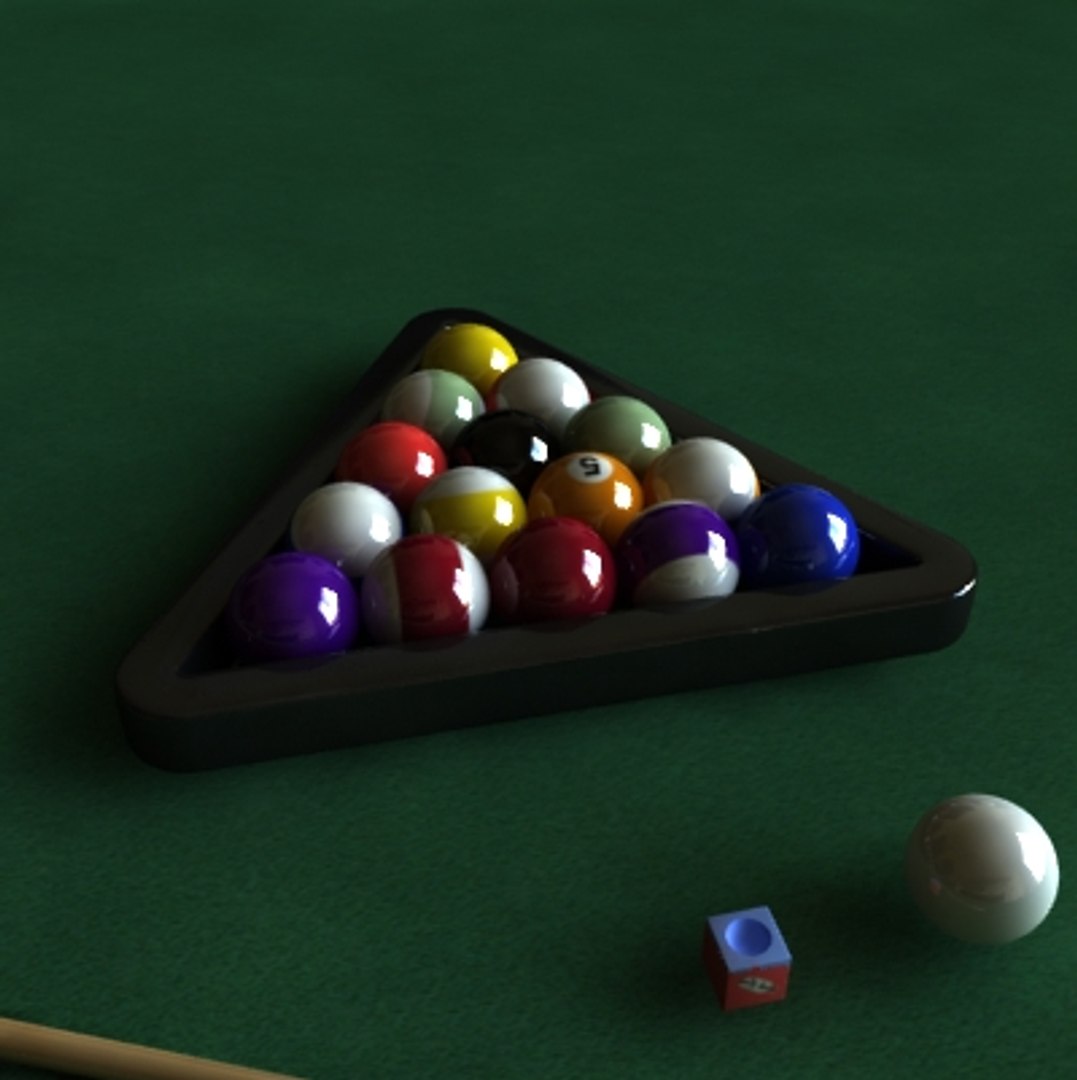 3d Pools Balls