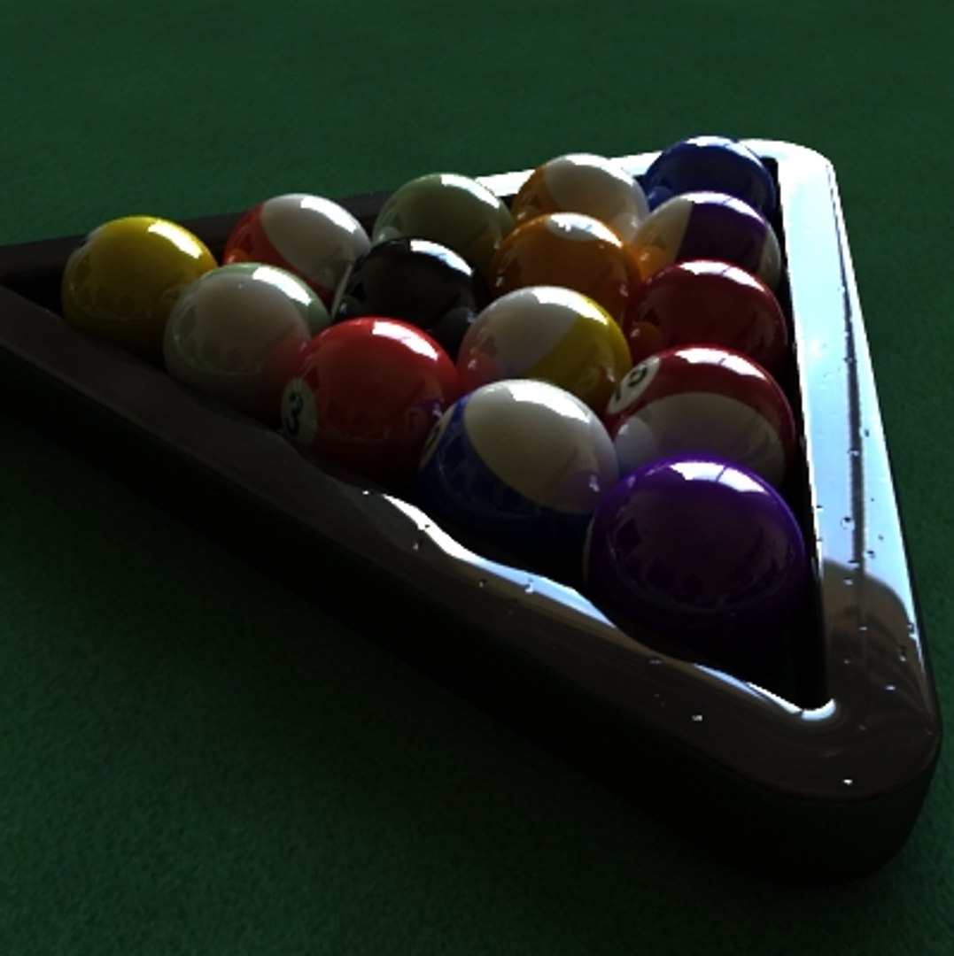 3d Pools Balls