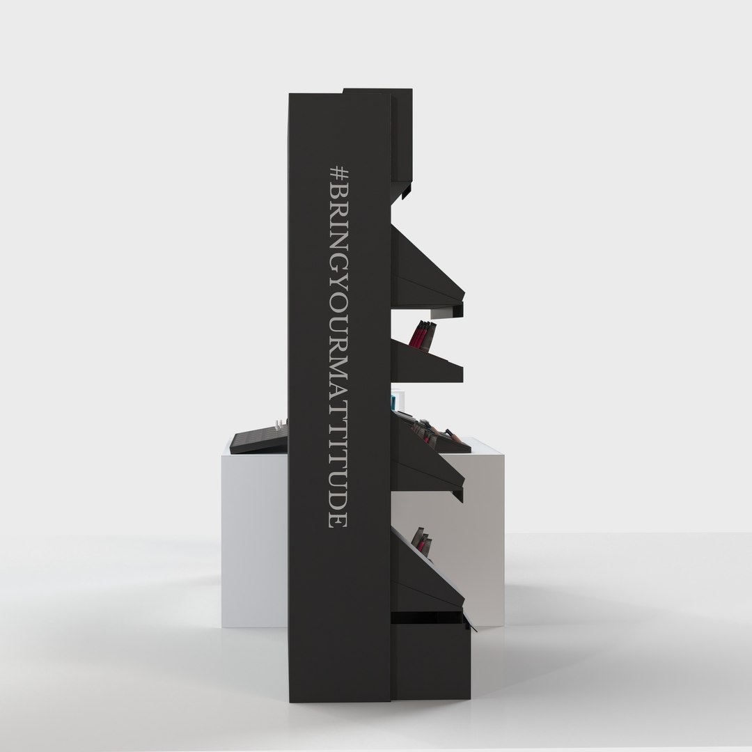 Nars Cosmetics Display Rack 3D - TurboSquid 2242676