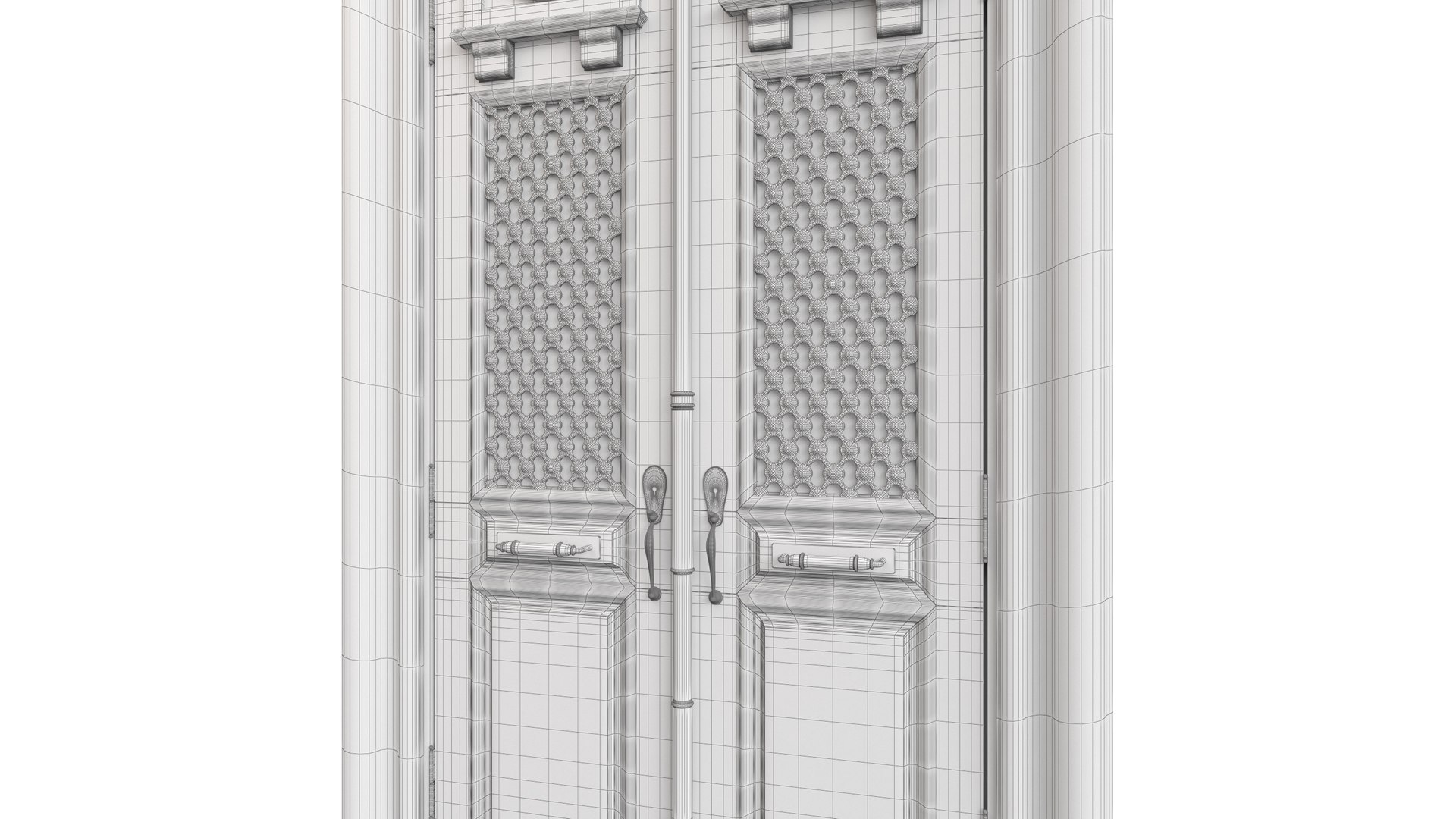 Entrance classic door 102 3D model - TurboSquid 2140667